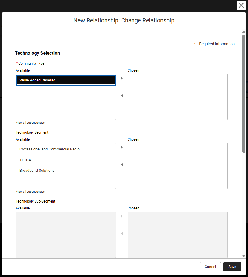 How to request authorization for a specific technology in the EMEA ...