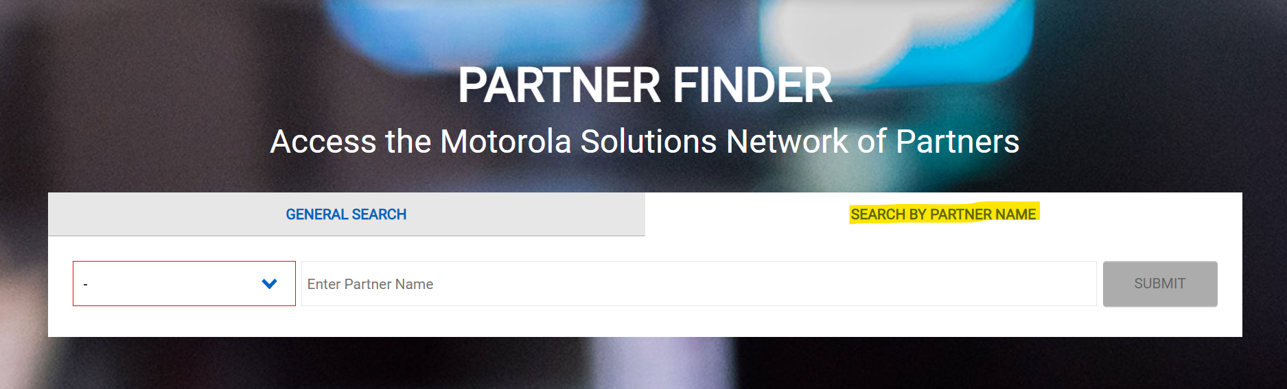Partner Finder Tool
