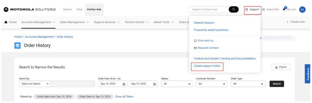 Order History FAQs