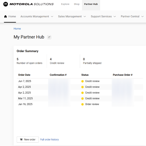 Order History FAQs